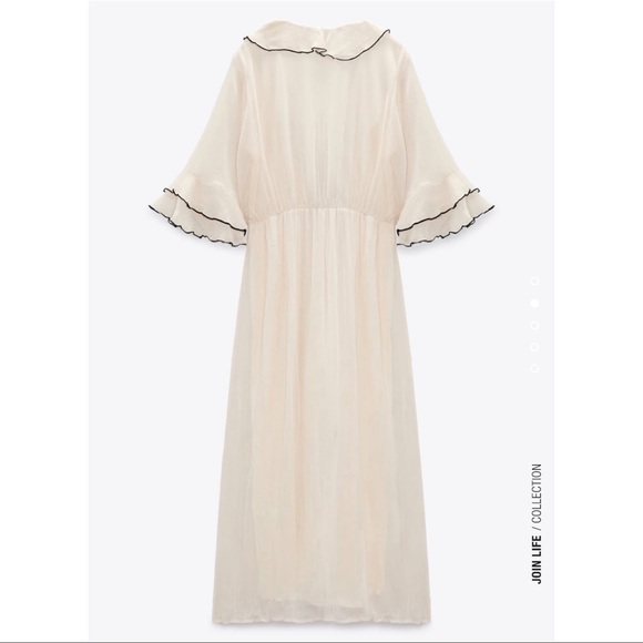 Zara | Dresses | Zara Ruffled Midi Dress | Poshmark